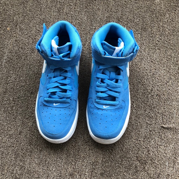Nike | Shoes | University Blue Nike Air Force Mid | Poshmark